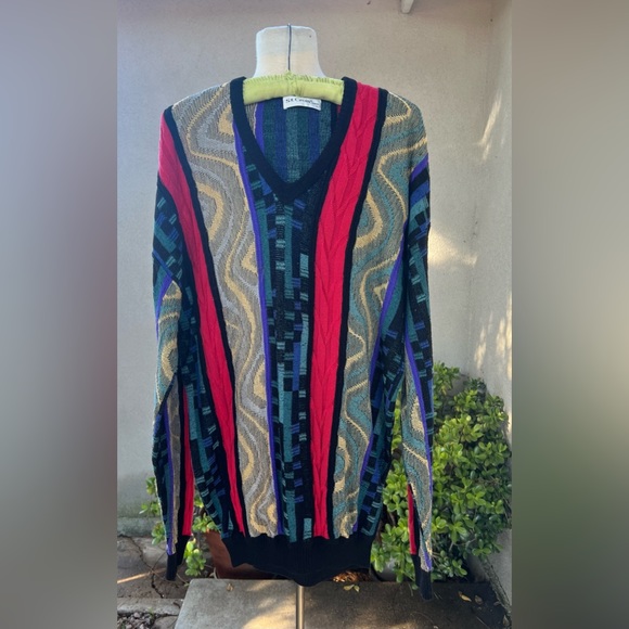 St Croix Shop | Sweaters | Vintage 8s Knit Sweater Multicolors ...